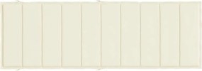 Poduška na lehátko krémová 186x58x4 cm oxfordská látka 314160