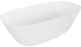 Mexen Como volně stojící vana z konglomerátu 170 x 82 cm, bílý lesk - 57311708210
