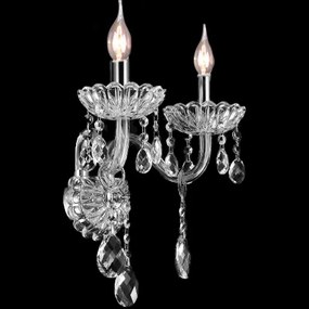 Toolight - Křišťálová nástěnná lampa 2xE14 60W 300757, chromová, OSW-04603