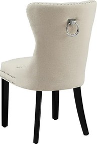 Designová židle Queen II len béžová