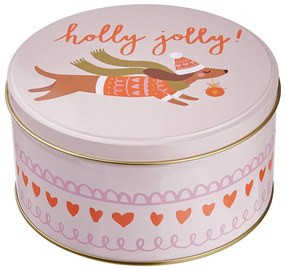 COOKIE JAR Dóza kulatá jezevčík 13,5 cm
