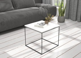 ADRK Furniture Konferenční stolek ELENA 50x50 CT-ELE-B-W