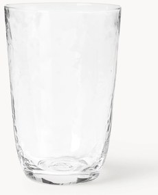 Ručně foukaná sklenices nerovným povrchem Hammered, 4 ks