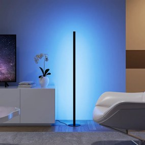 Černá LED stojací lampa (výška 110 cm) Tendo – Reality