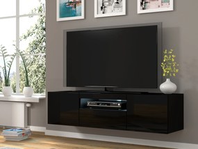 TV stolek/skříňka Aurora (černý lesk) (LED). 1057696