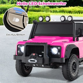 Costway Dětské elektrické vozidlo Land Rover Defender Electric Car s rodičovským
