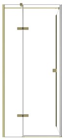 Besco Čtvercový sprchový kout PIXA GOLD SQ 90x90, výška 195 cm - bez vaničky Orientace: Levá