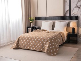 Přehoz na postel CARAMHEART, hnědý Rozměr: 170 x 210 cm