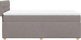 Box spring postel s matrací taupe 90x200 cm textil 3288874