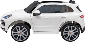 Ramiz Elektrické autíčko Porsche Cayenne S na baterie pro děti bílý lak SUV + dálkové ovládání