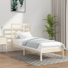 vidaXL Rám postele masivní dřevo 90 x 200 cm [3105784] Barva: Přírodní