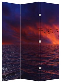 Paraván - Moře s ptáky (126x170 cm)