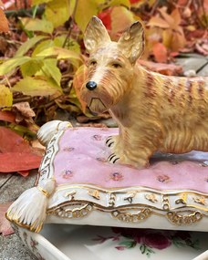 Porcelánová dóza - Scottish Terrier