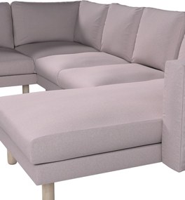Potah na pohovku IKEA Norsborg rohová, 5-místná se šezlongem barva růžová látka pletený vzor