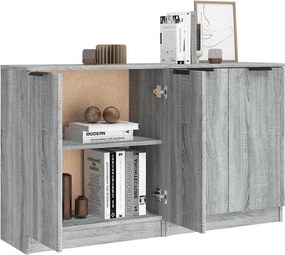 Příborníky 2 ks šedé sonoma 60 x 30 x 70 cm kompozitní dřevo 3115778