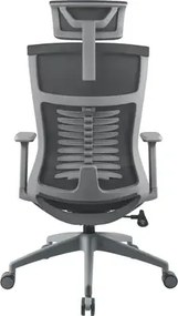 YENKEE YGC 500GY FISHBONE šedá / Kancelářská židle / 3D opěrka / nosno