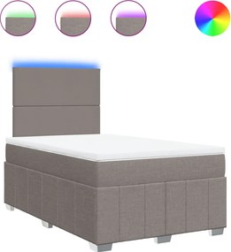 Box spring postel s matrací taupe 120x190 cm textil 3293904