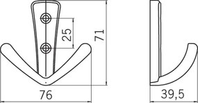 Siro Nábytkový věšák ALEX malý černá