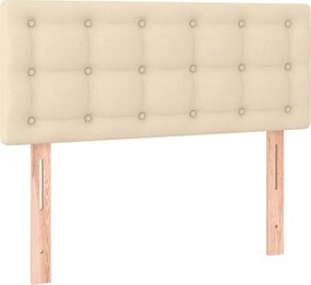 Box spring postel s matrací krémová 120x190 cm textil 3269756