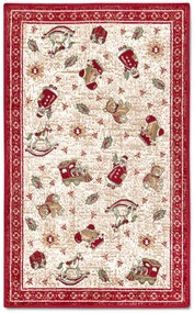 Villeroy & Boch Kusový koberec Toy's delight se střiženým vlasem 106217 Red, Multicolor, 50x80, červená, obývací pokoj