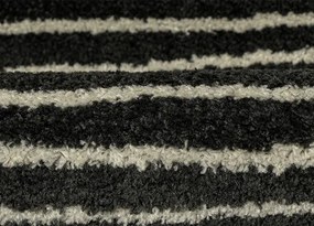 Koberce Breno Kusový koberec LOTTO 562/FM6B, Černá, 133 x 190 cm