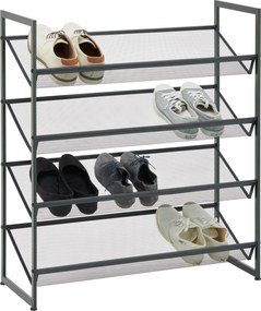 XXXLutz REGÁL NA BOTY, černá, 72/80/30 cm Xora - Regály na boty - 000537002303