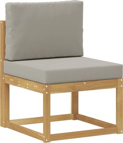 Venkovní pohovková souprava 6 ks Bílá a světlá šedá Polyester 3387260