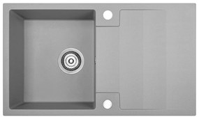 Kuchinox Rab, 1-komorový granitový dřez 760x440x160 mm, šedá, LAV-SBF_511Y
