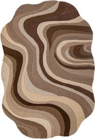 Hnědý/béžový ručně tkaný vlněný koberec 200x290 cm Envy Wool – Flair Rugs
