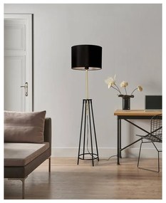 Černá stojací lampa (výška 154 cm) Tegola – Candellux Lighting