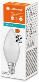LED žárovka E14 LEDVANCE CL B FR 4,9W (40W) neutrální bílá (4000K) svíčka