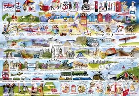 GIBSONS Puzzle Krémové čaje a jejich zařazení / 2000 dílků