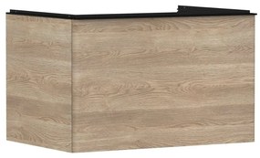 Hansgrohe Xelu Q - Umyvadlová skříňka, 50x78x55 cm, 1 zásuvka, přírodní dub/matná černá 54056670