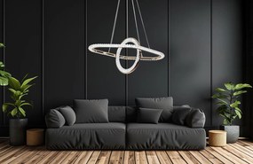 Toolight Toolight, LED závěsné svítidlo 64x36 cm, 60W, G034-CP, zlatá lesklá, OSW-06301