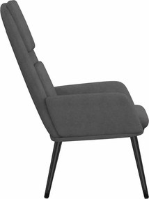 Relaxační křeslo světle šedé textil 341312