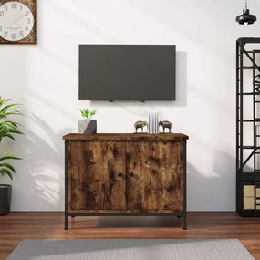 826297 vidaXL TV skříňka s dvířky kouřový dub 60x35x45 cm kompozitní dřevo