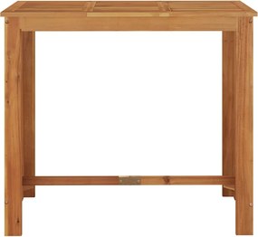 Zahradní barový stůl 120 x 60 x 105 cm masivní akáciové dřevo 319701