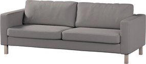 Potah na pohovku IKEA Karlstad 3-místná, nerozkládací, krátký barva béžová látka pletený vzor