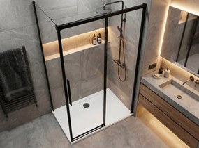 Gelco Luxor Black sprchový kout obdélníkový 120 x 100 x 200 cm L/P varianta posuvné černá čiré sklo GU1212BGU5610B