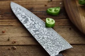 Nůž šéfkuchaře 8.5" XINZUO OSAKA 67 vrstev damaškové oceli