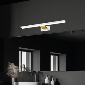 LED Koupelnové osvětlení zrcadla SHINE LED/13,8W/230V 60 cm IP44 bílá/zlatá