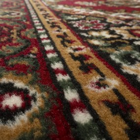 AKCIA: 390x100 cm Behúň na mieru TEHERAN T-102 red - obšitý zo všetkých strán, červená, chodba / predsieň, Alfa Carpets