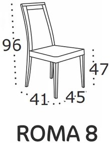 Drewmix Jídelní židle Roma 8