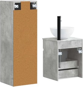 Sada koupelnového nábytku 2 ks Betonově šedá 33 x 34,5 x 100 cm 3406136