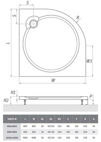 Čelní panel čtvrtkruh 100 mm Univerzální Bílá Panel čelní / 800 8010069