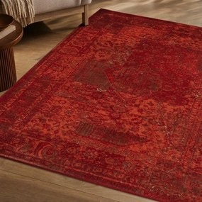 Červený koberec Hanse Home Celebration Plume, 80 x 150 cm