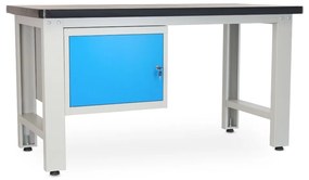 Dílenský stůl Solid MDF-10, 150 cm, závěsný box, černá