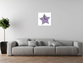Gario Obraz s hodinami Pásikavá hvězda Rozměry: 40 x 40 cm