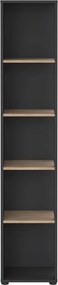 FALCO Knihovna Sigal 590 šedá/jackson hickory