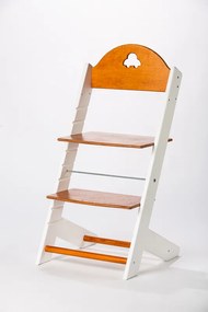 Lucas Wood Style rostoucí židle MIXLE -  bílá/mahagon rostoucí židle MIXLE: Srdíčko